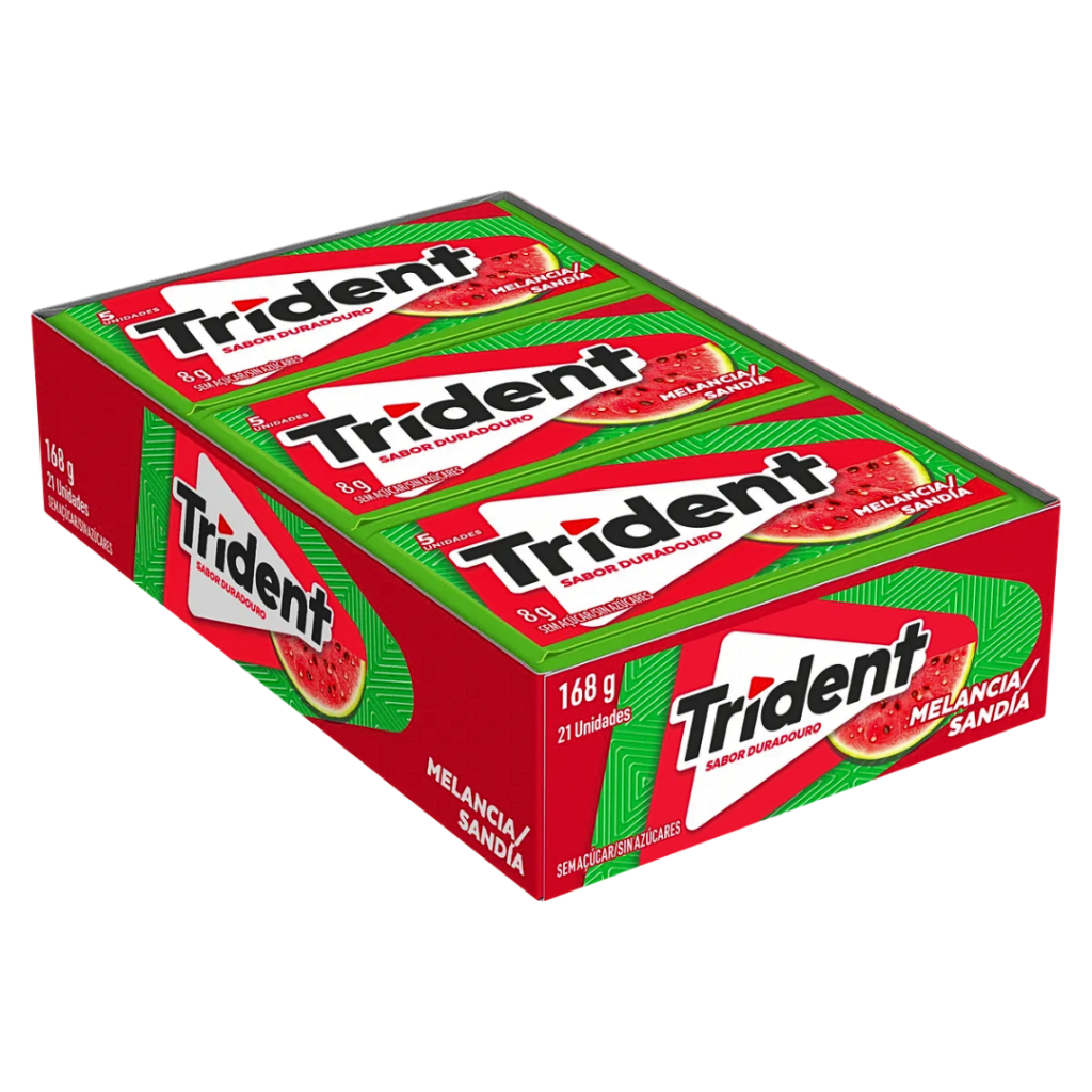 Chiclete Trident Melancia 168g - MERCADO DO BRASIL